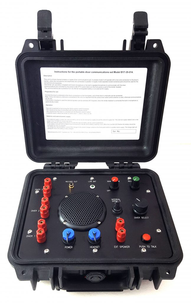 3 Channel Diver Communications « SAT Systems – Manufacturer Commercial ...